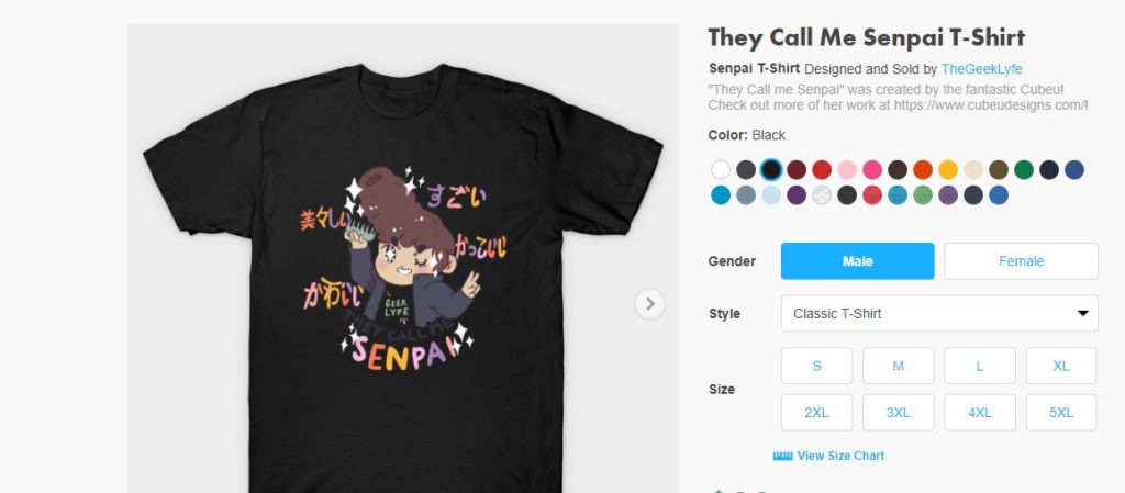 Introducing the 'They Call Me Senpai" Shirt Collaboration with Cube U ...